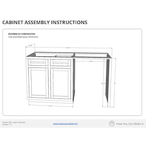 Build Instructions for a Shaker Style Bar Cabinet With Sink and ...