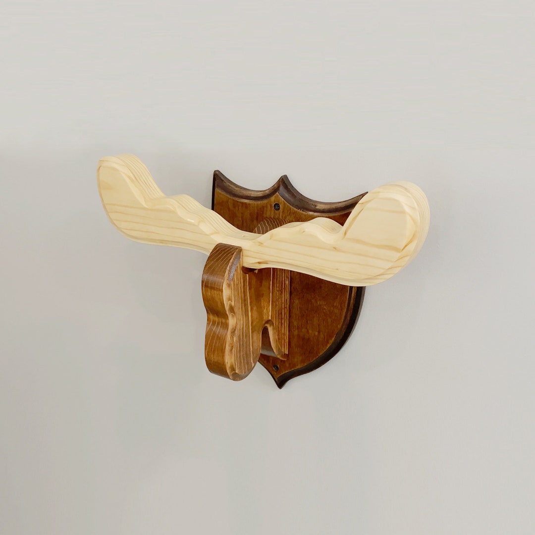 Moose Head Wall Hanger Kid Bedroom Animal Art Decor Wall Hook - Etsy