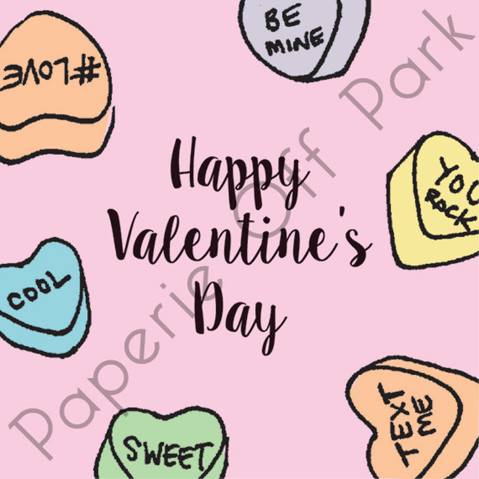 Printable Valentine's Day Treat Tags/stickers 6 Designs - Etsy