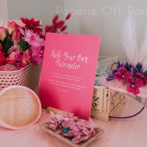 Printable Make Your Own Fascinator Sign - 8x10 - Partea - DIY ...