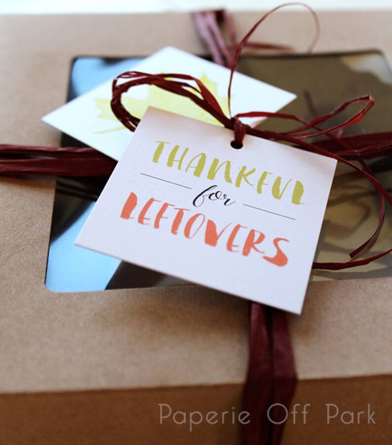 INSTANT DOWNLOAD - Printable Thanksgiving/friendsgiving Tags/stickers ...