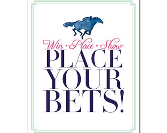 Win Place Show Sign - Etsy