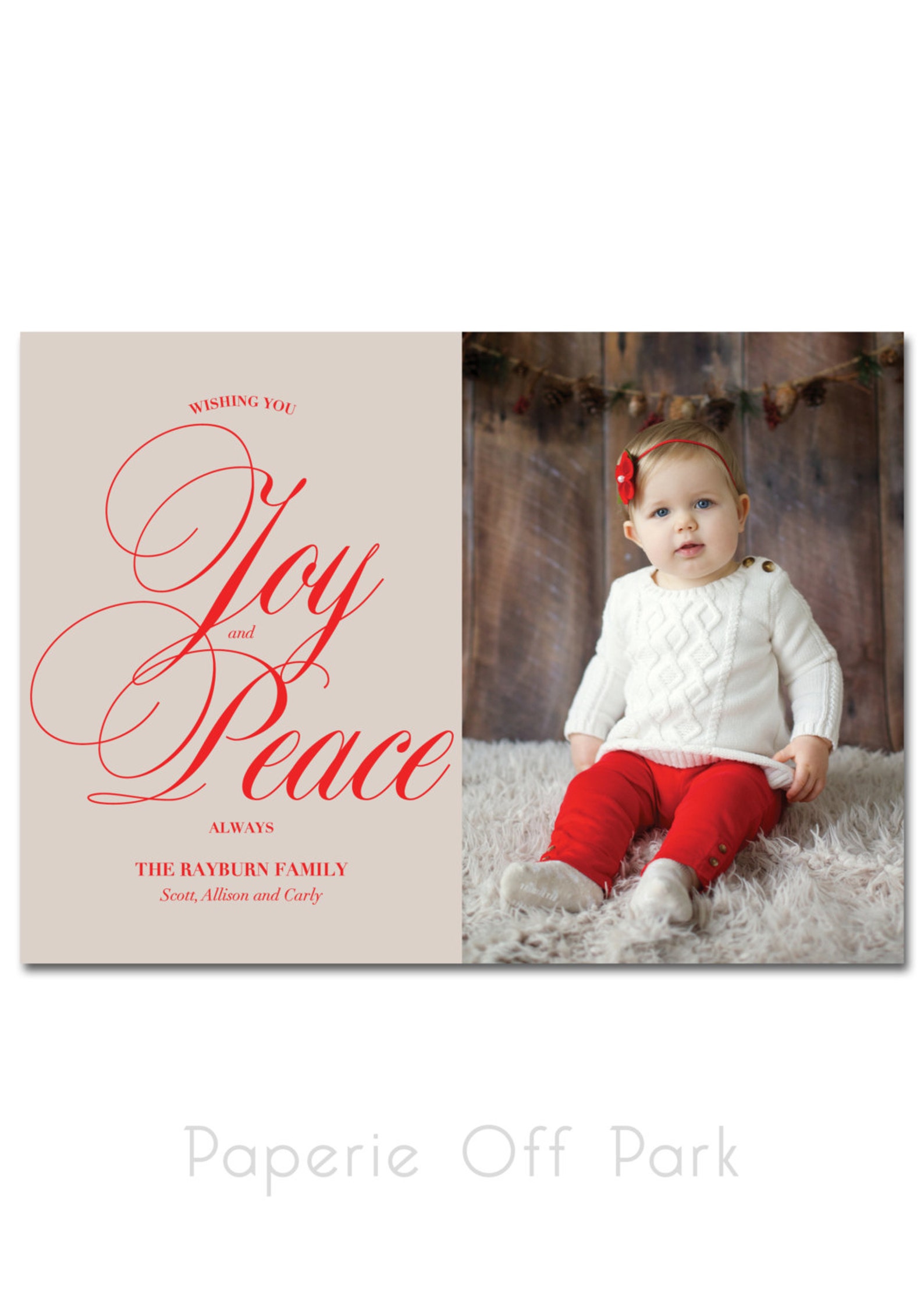 Holiday Card With Photo Classic Elegant Script Christmas - Etsy