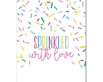 Sprinkled With Love Banner Baby Shower Banner Cupcake - Etsy