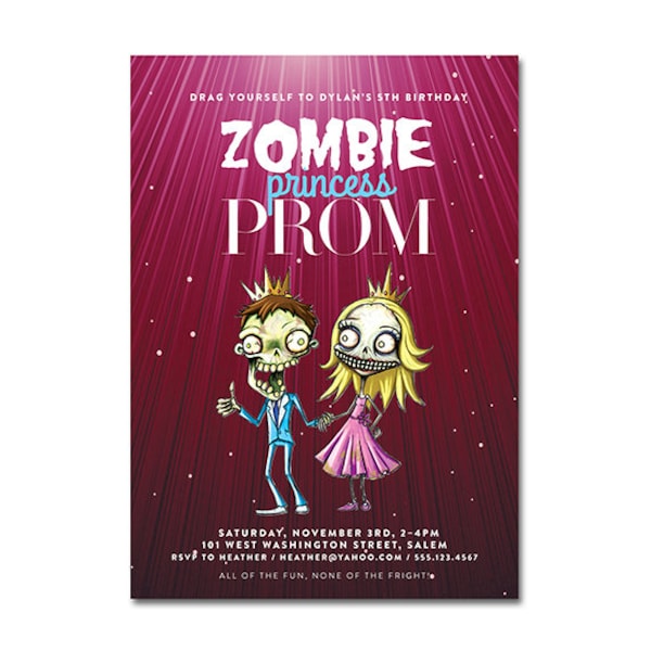 Halloween Prom Invitation - Etsy