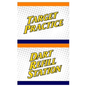 INSTANT DOWNLOAD Printable Signs 3 Designs 8x10 Dart Refill Station ...