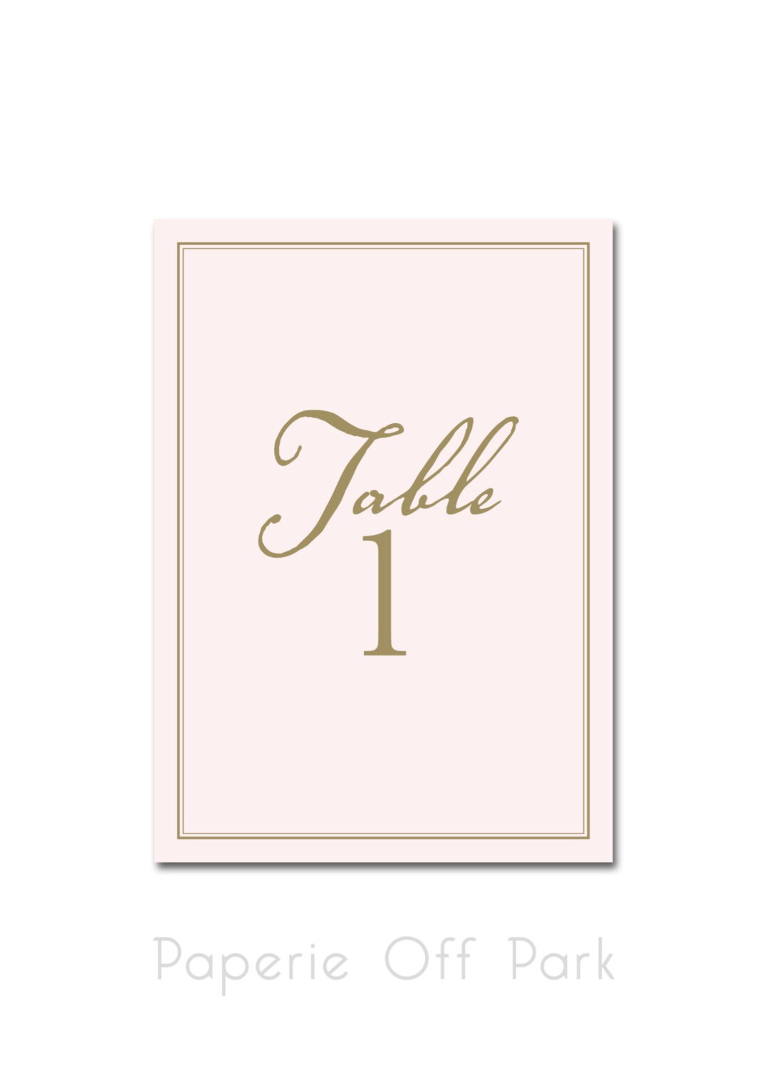INSTANT DOWNLOAD - Printable Table Numbers (1-12) - 5x7 - Pink & Gold ...