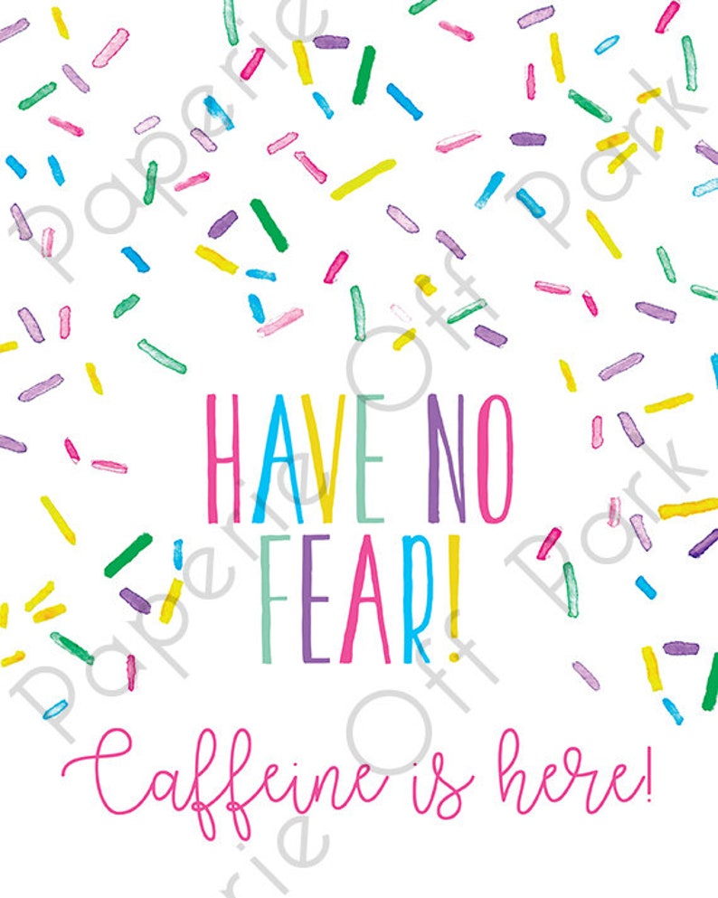 Printable Coffee and Tea Station Sign 8x10 Have No Fear | Etsy