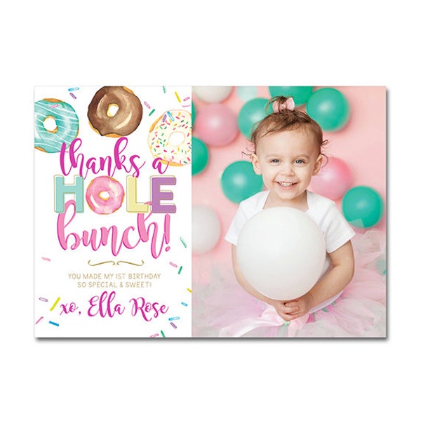 Two Year Old Thank You Card - Etsy