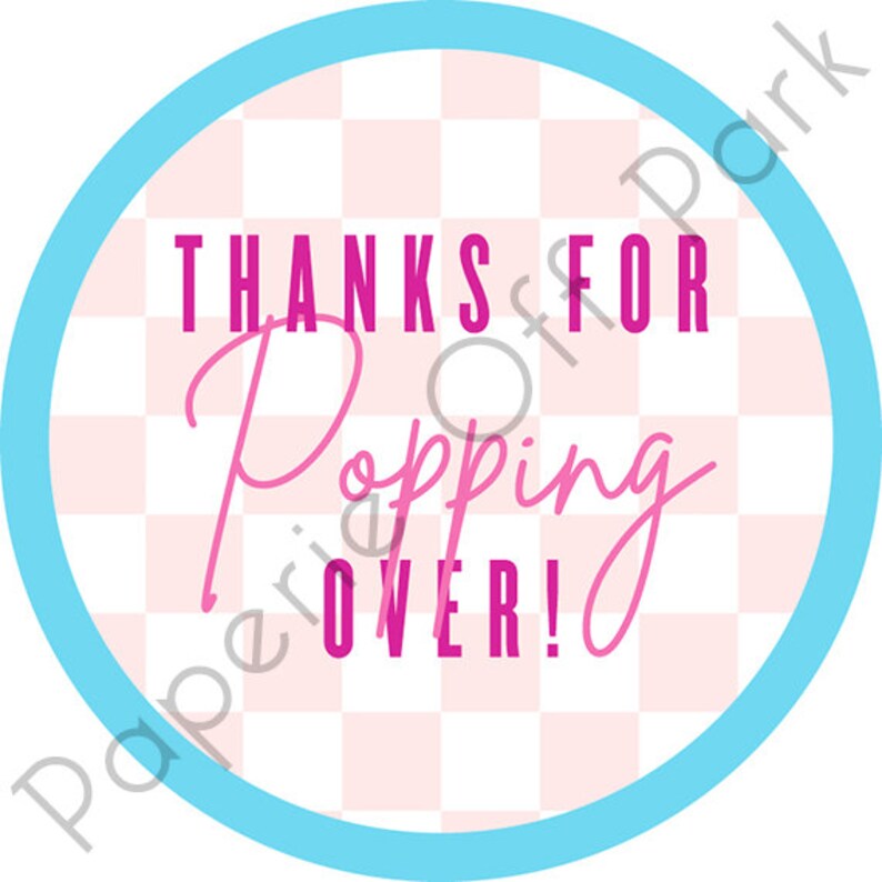 INSTANT DOWNLOAD - Printable Bubblegum Favor Tags/stickers - 2.5x2.5 ...