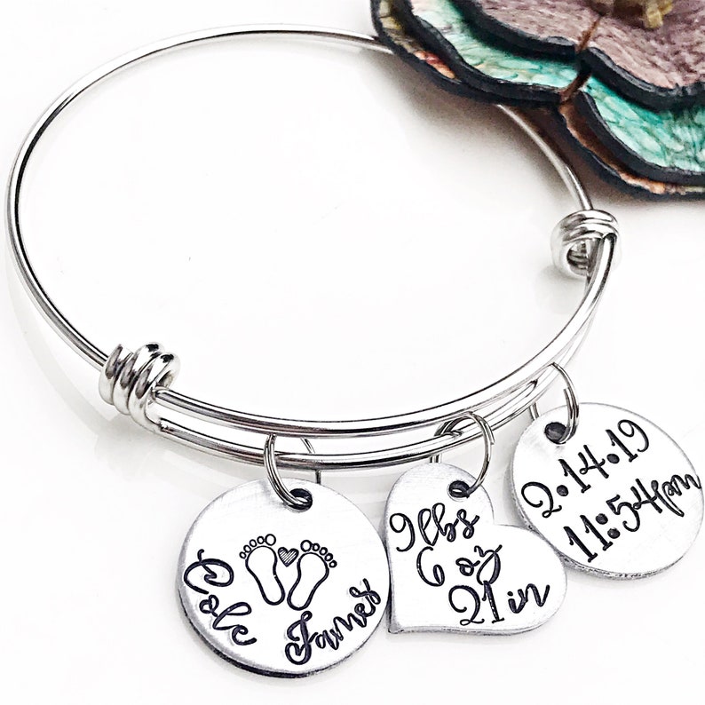 Personalized Baby Birth Stats New Baby Jewelry First Mothers | Etsy Personalized Baby Birth Stats New Baby Jewelry First Mothers | Etsy