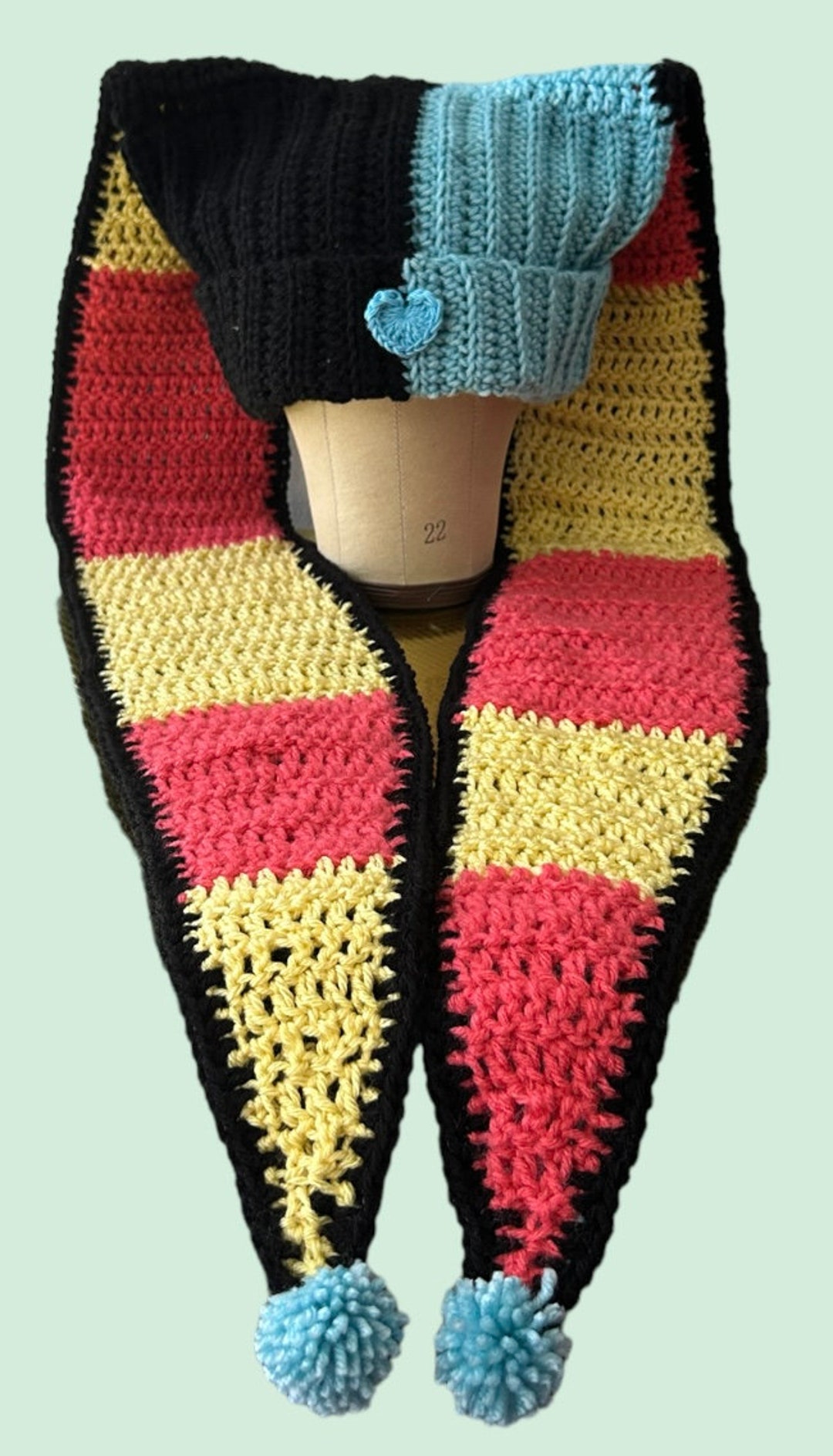 Jester Hat - Crochet Jester Hat - Jester Beanie - Inspired by ...