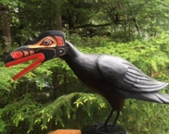 Raven sculpture | Etsy