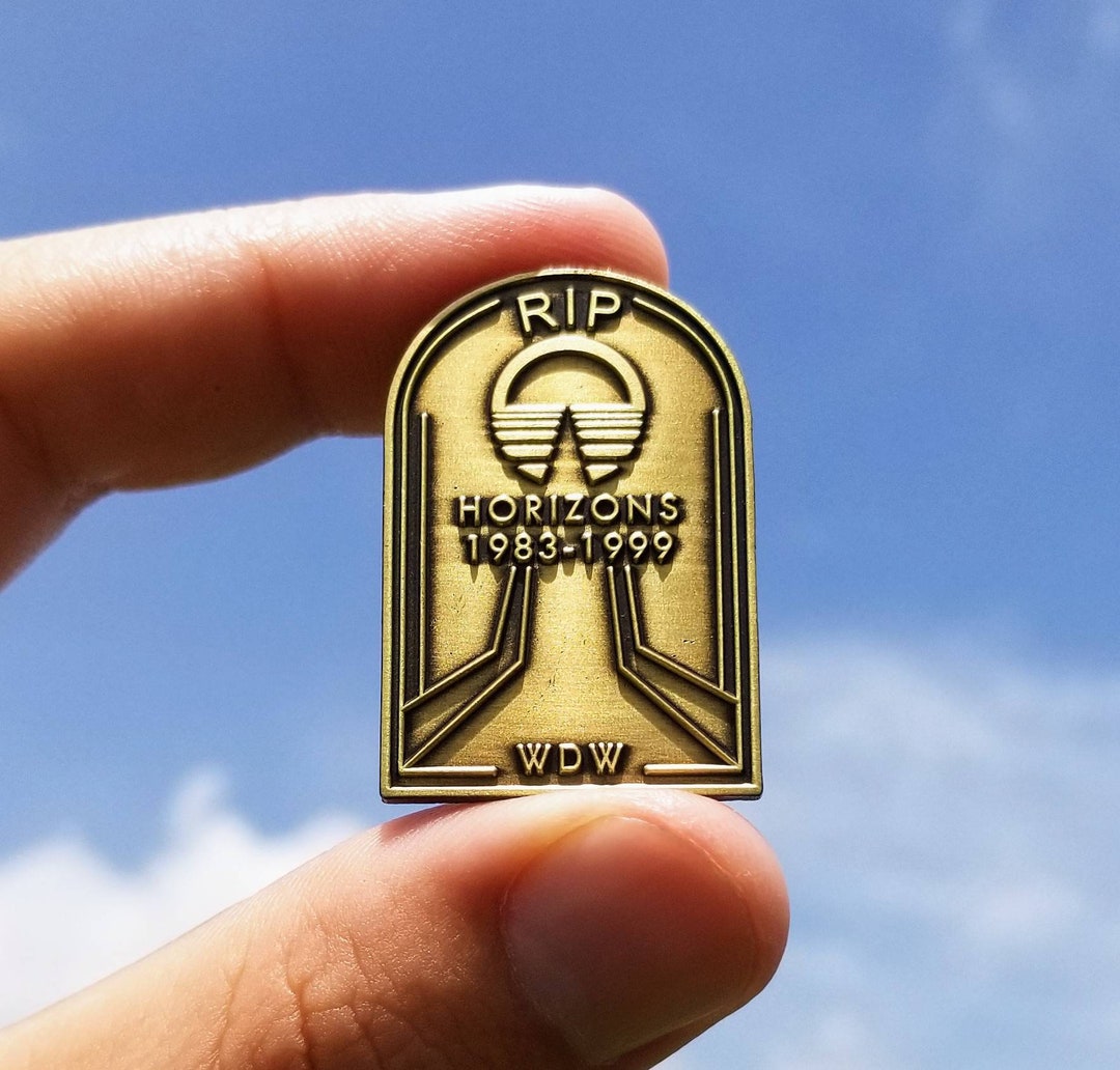 Horizons Themepark Graveyard 1.5" Antique Gold Enamel Pin - Etsy