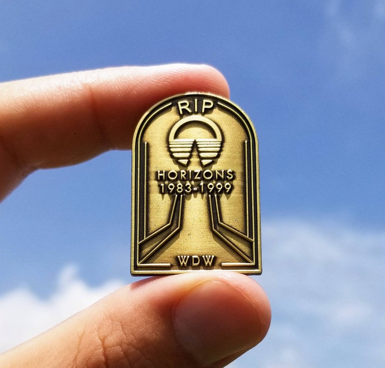 Horizons Themepark Graveyard 1.5" Antique Gold Enamel Pin - Etsy