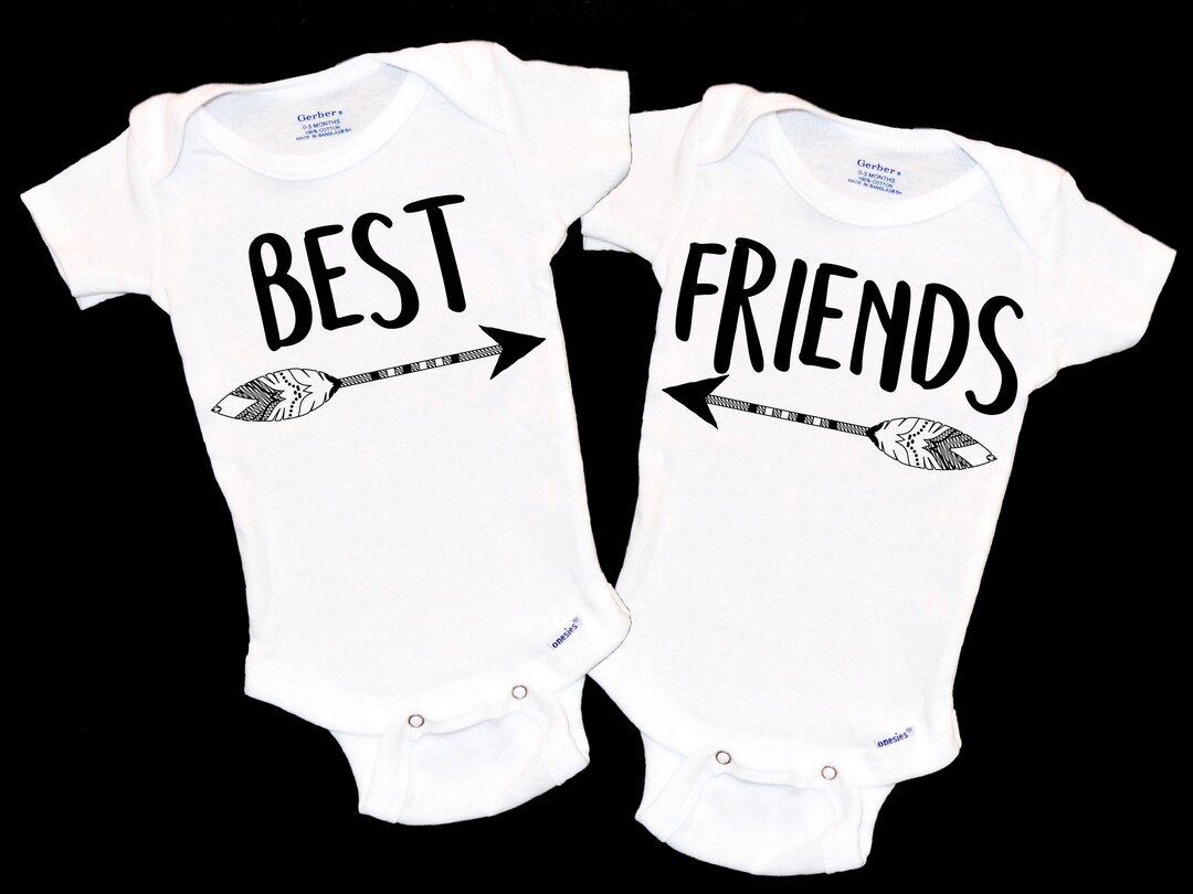Best Friends Onesie®® Set. Feather Arrow. BFF Gerber Onesie®®s® Brand ...