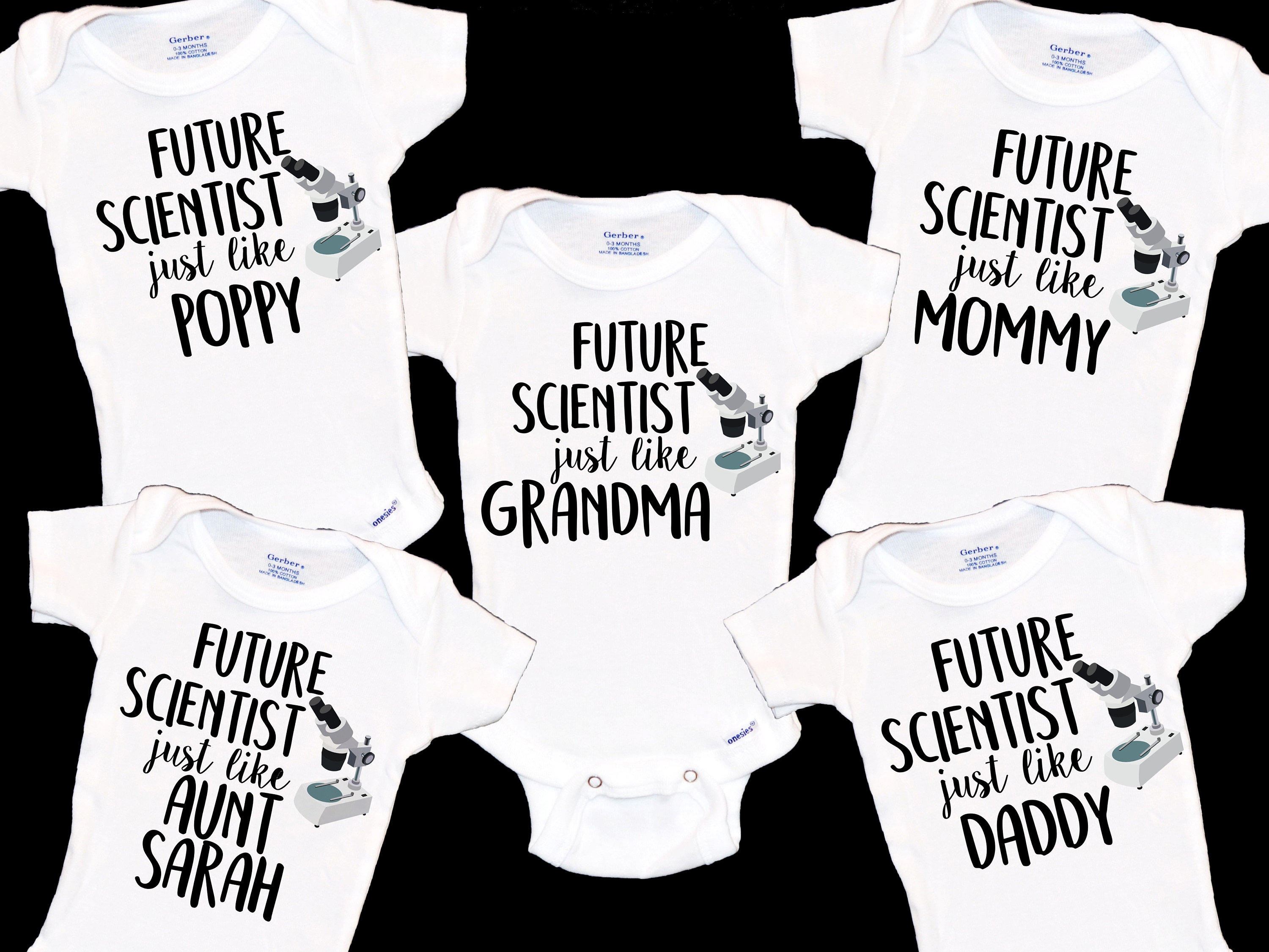 Future Scientist Like Daddy Onesie®®. New Dad. Gift for Science Teacher ...