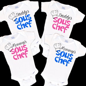 Daddy's Sous Chef Baby Onesie® Gift for Chef, Baby Onsie® for Cook, New ...