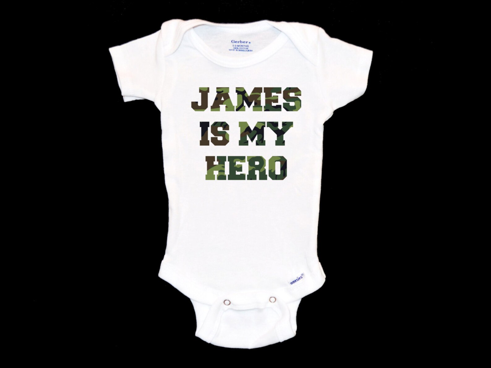 Military Army Onesie Customized Personalized Onsie Camo - Etsy