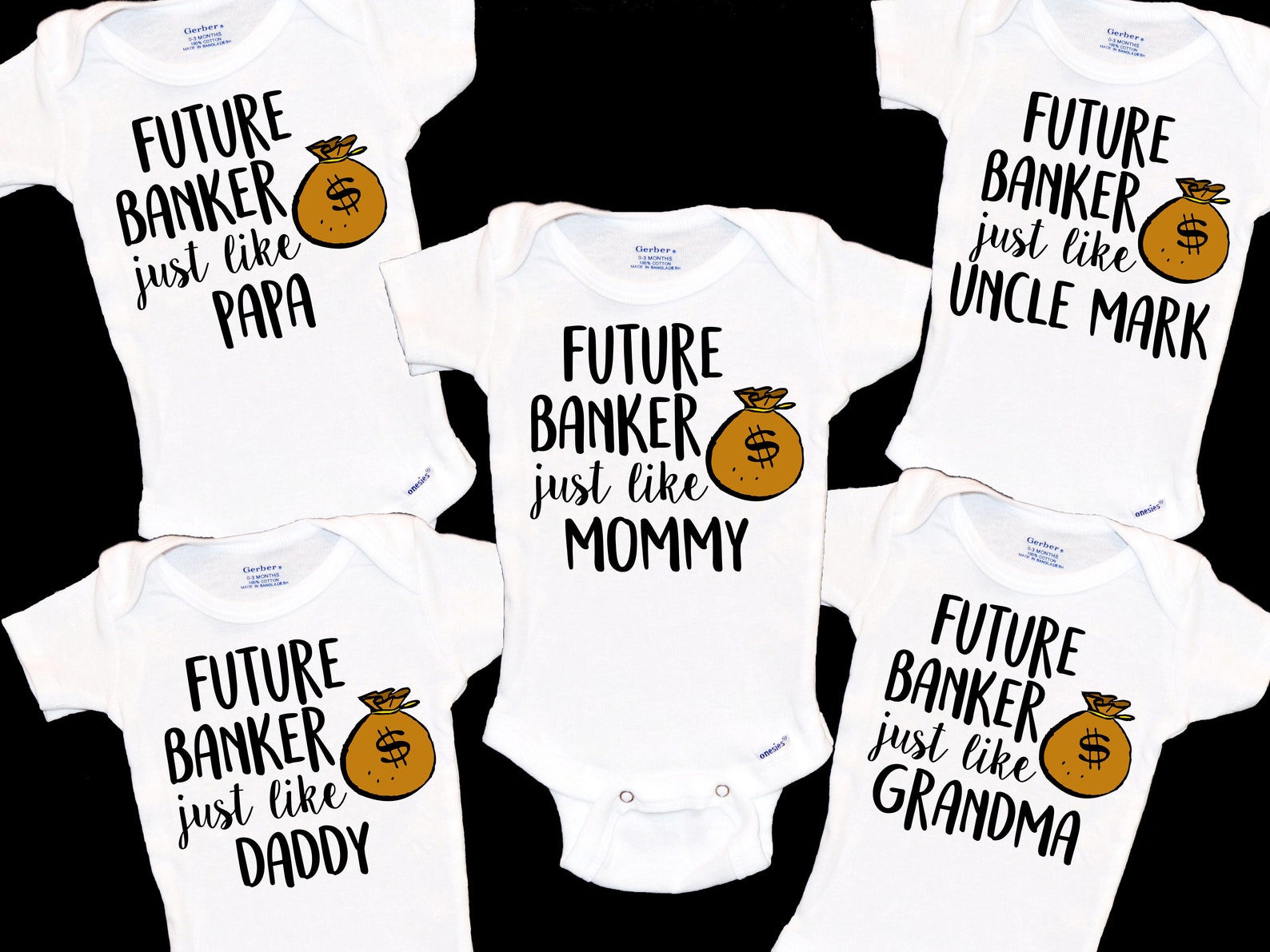 Future Banker Just Like Oma Onesie. Banking Baby Onsie. New - Etsy