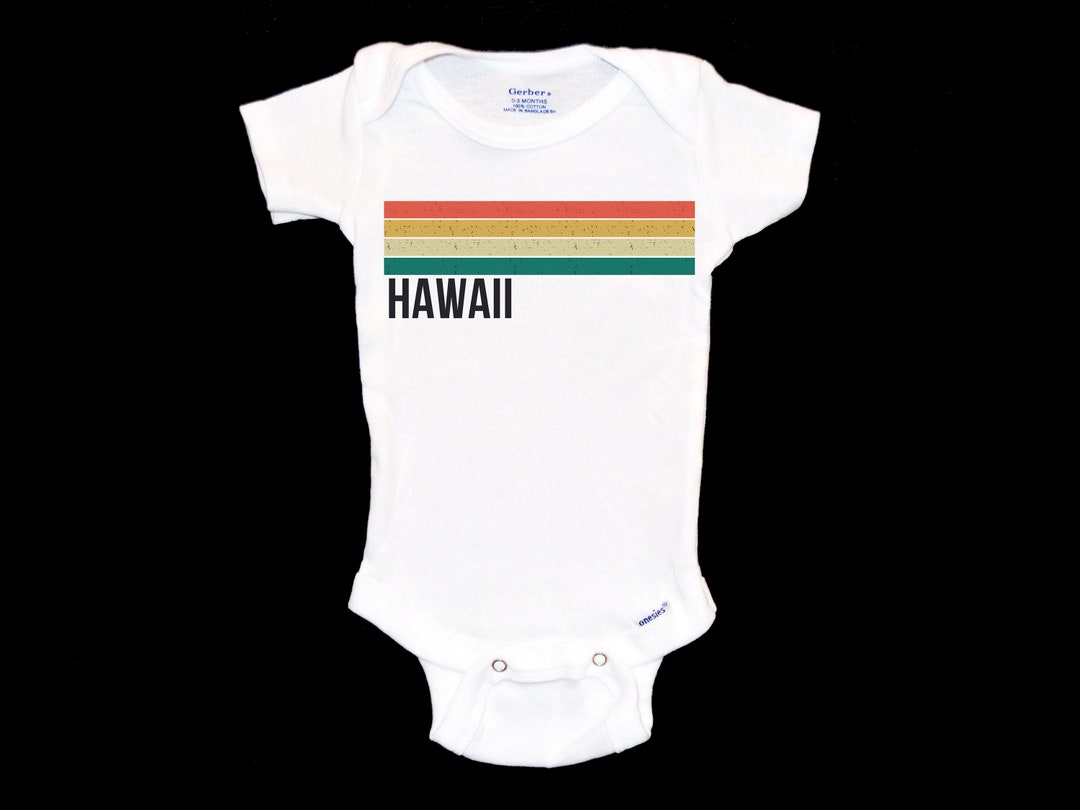 Hawaii Baby Onesie®®. Beach Trip Modern Stripes. Hawaiian Native. New ...