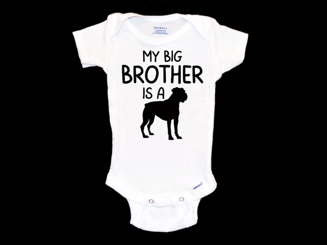 My Big Brother is a Boxer Onesie®. Pregnancy Annoucement Baby Onsie ...