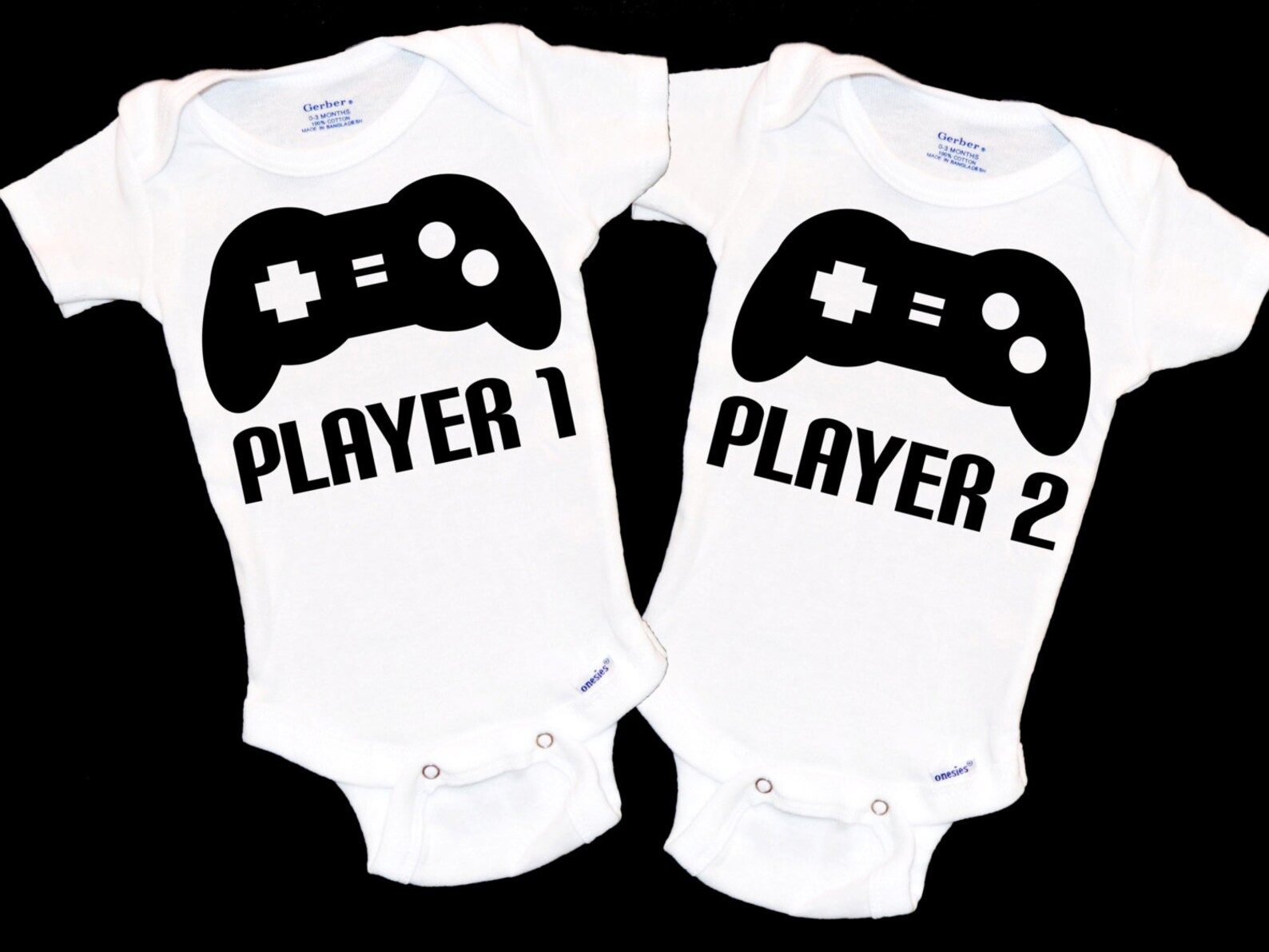 Funny Gamer Sibling Onesie Set Video Game Onsie Gamer - Etsy