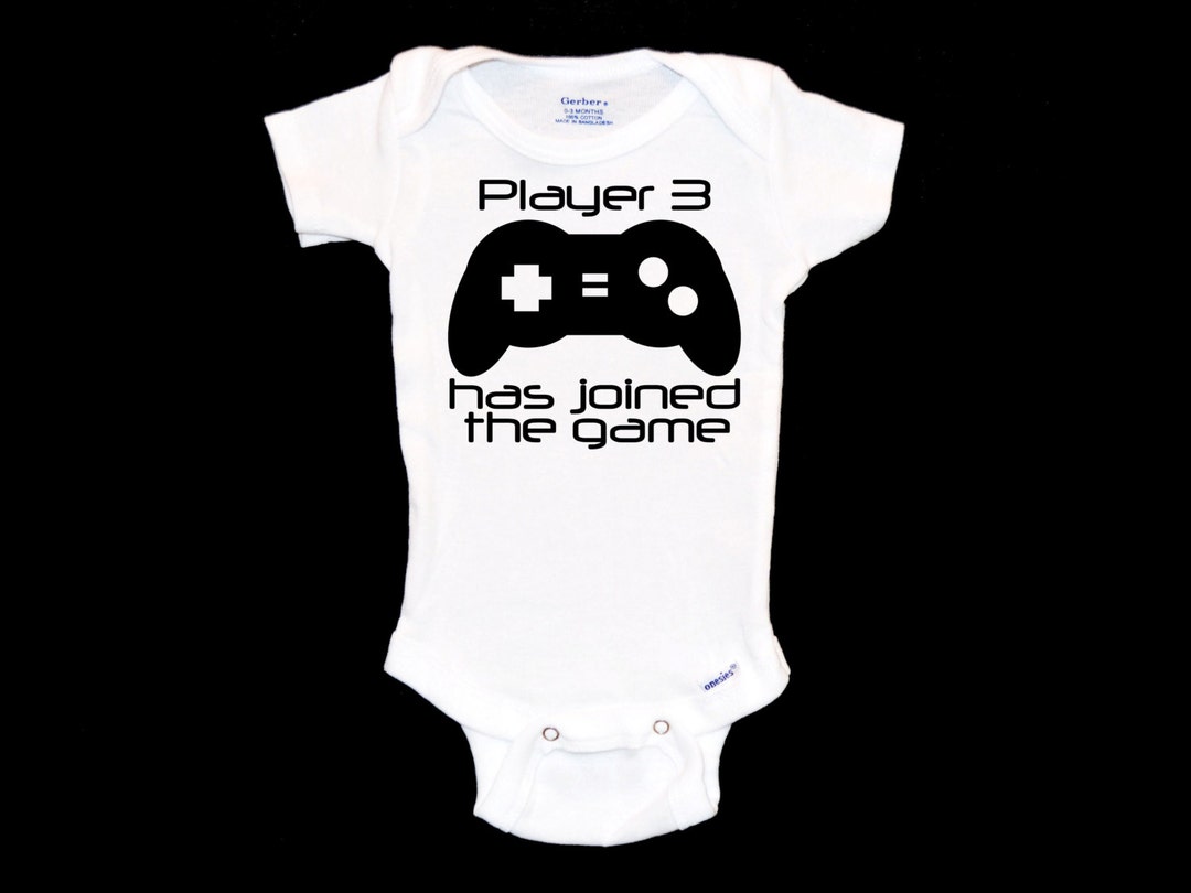 Funny Gamer Onesie®® - Newborn Video Game Onesie®®, Player 3 Has Joined ...