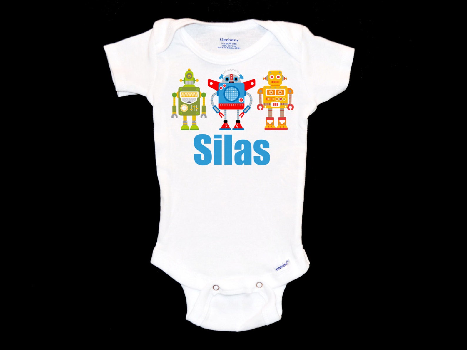 Robots Kid's Onesie Custom Baby Boy Onsie - Etsy