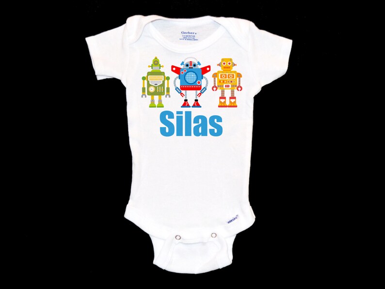 Robots Kid's Onesie Custom Baby Boy Onsie - Etsy