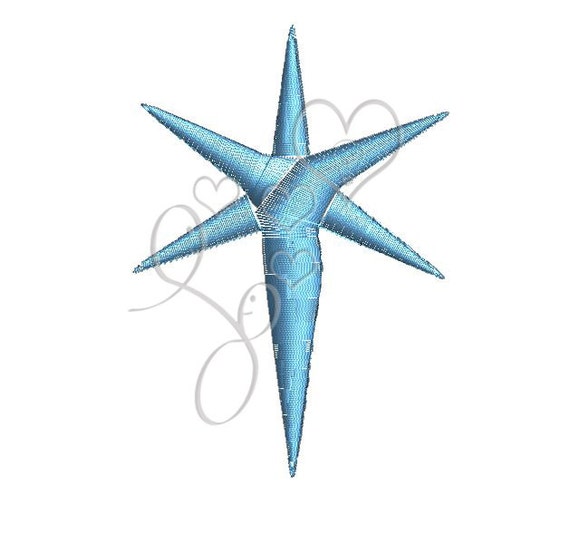 Christmas Star Embroidery Design for Machine Embroidery | Etsy