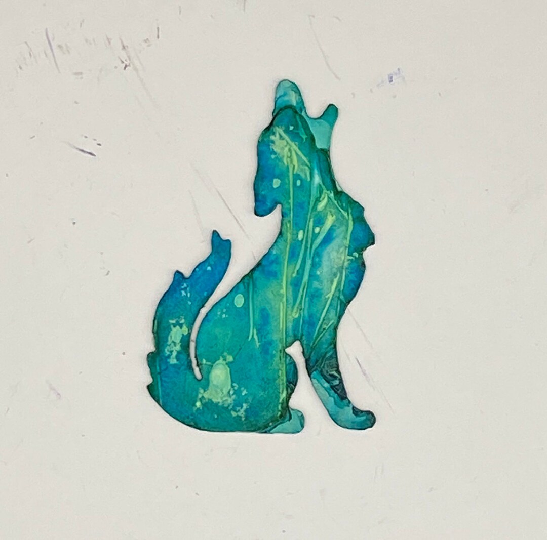 Howling Wolf Metal Magnet Small - Etsy