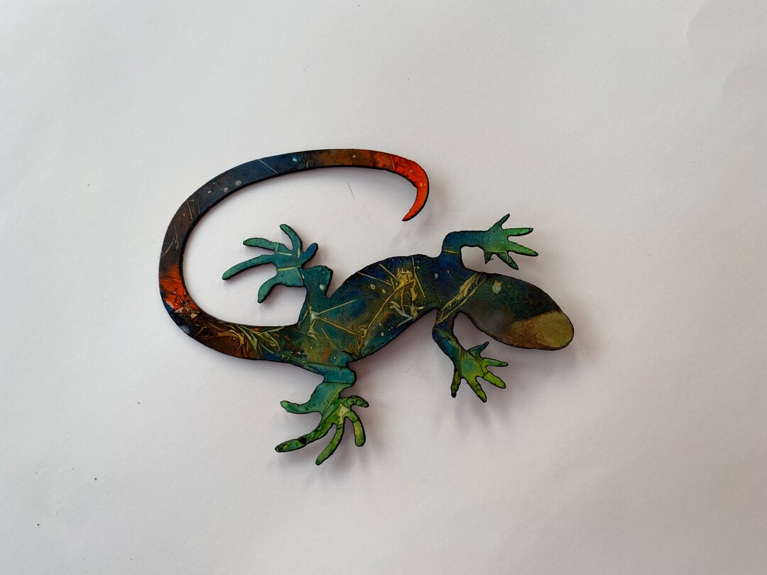 Lizard Metal Wall Art - Etsy