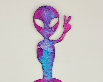 Alien Metal Wall Art - Etsy
