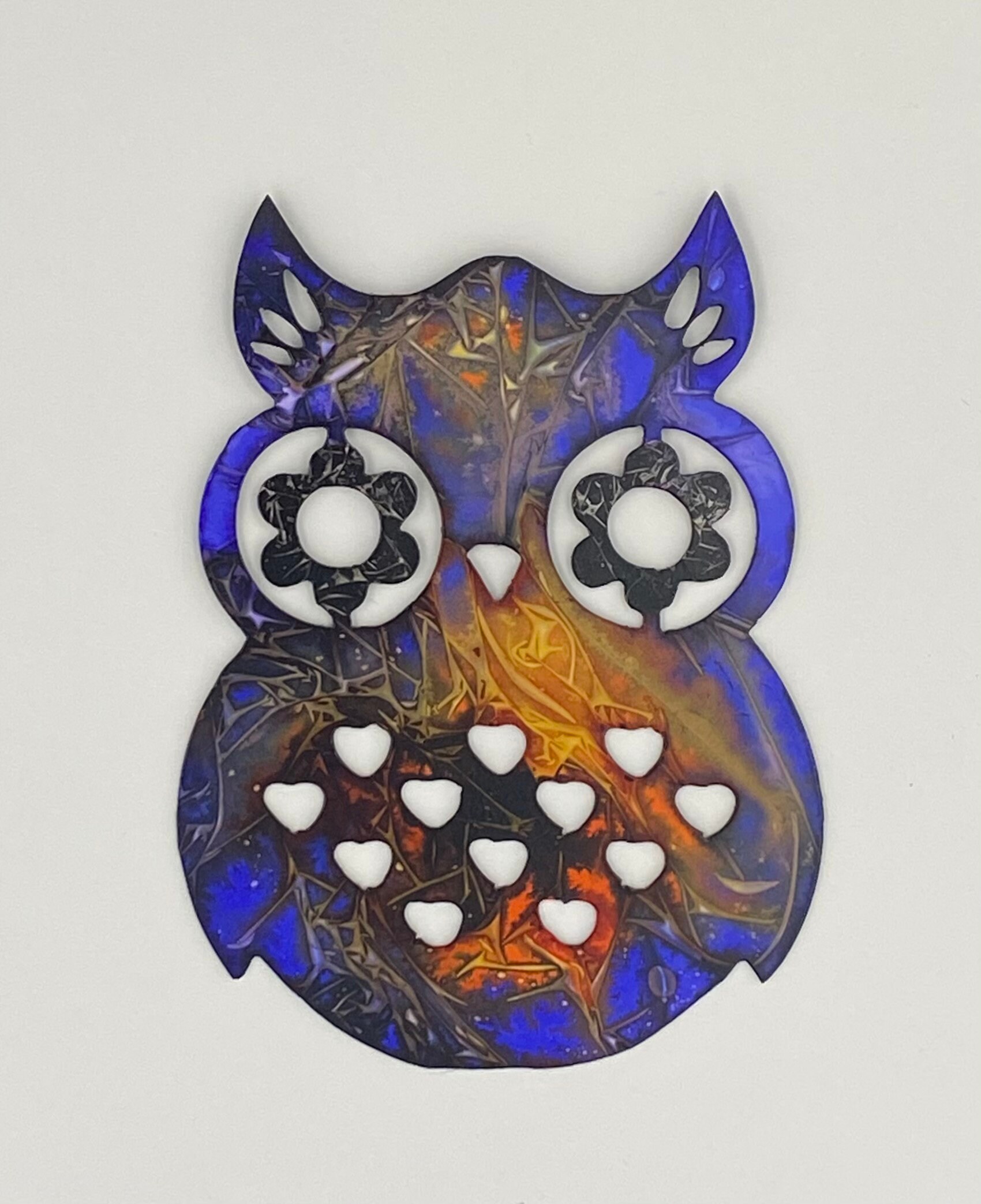 Metal Wall Art Small Owl - Etsy
