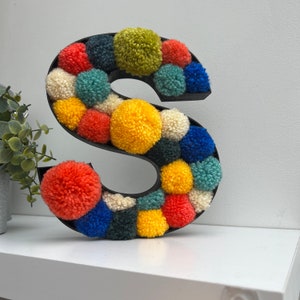 Pom Pom Letters for Office, Home, Nursery Fun Accessory & Thoughtful ...