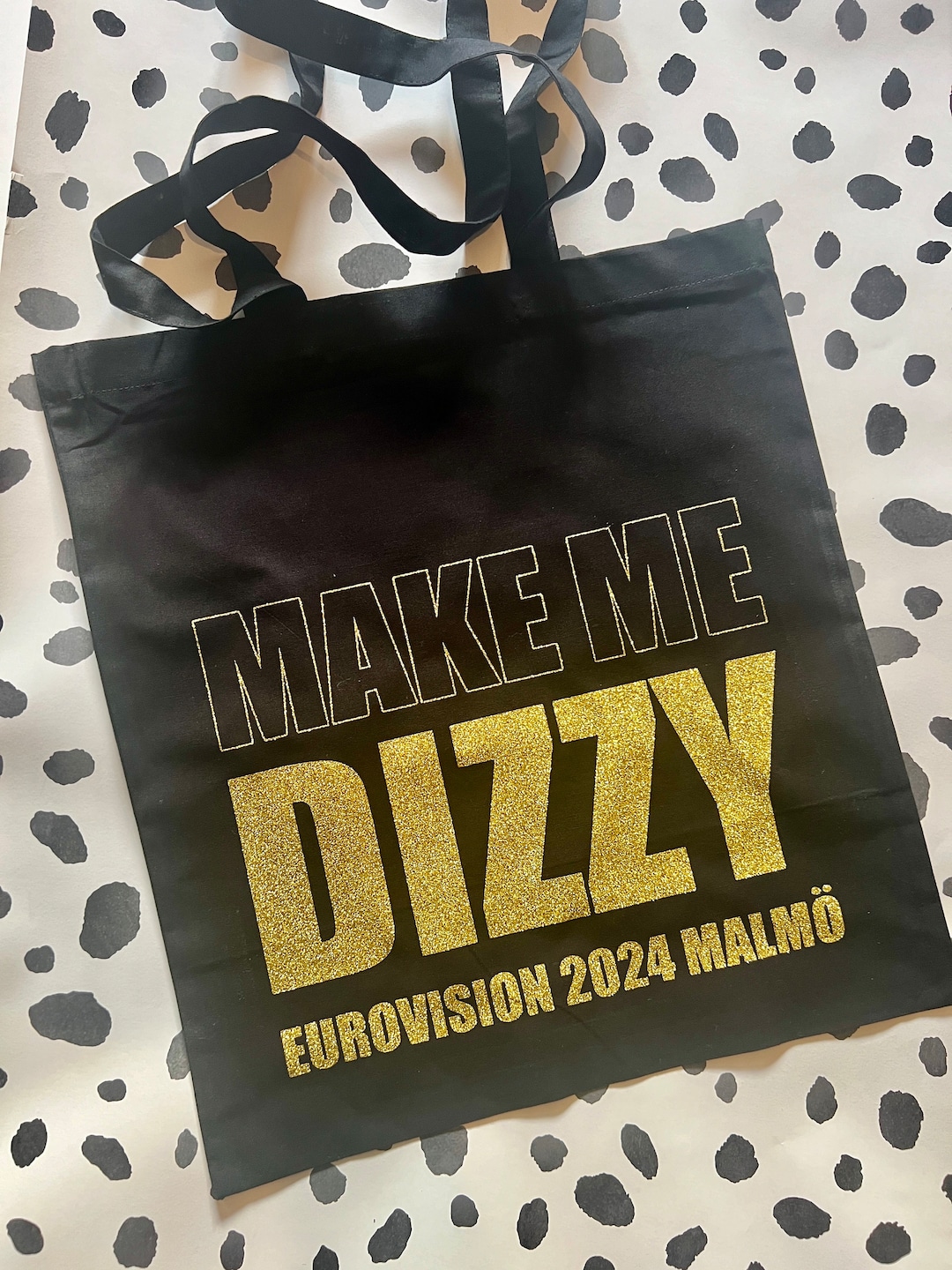 Eurovision 2024 Cotton Tote With Eurovision Inspired Lyric DIZZY United ...
