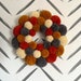 Autumn / Fall Pom Pom Wreath in Gorgeous Fall Colours - Etsy