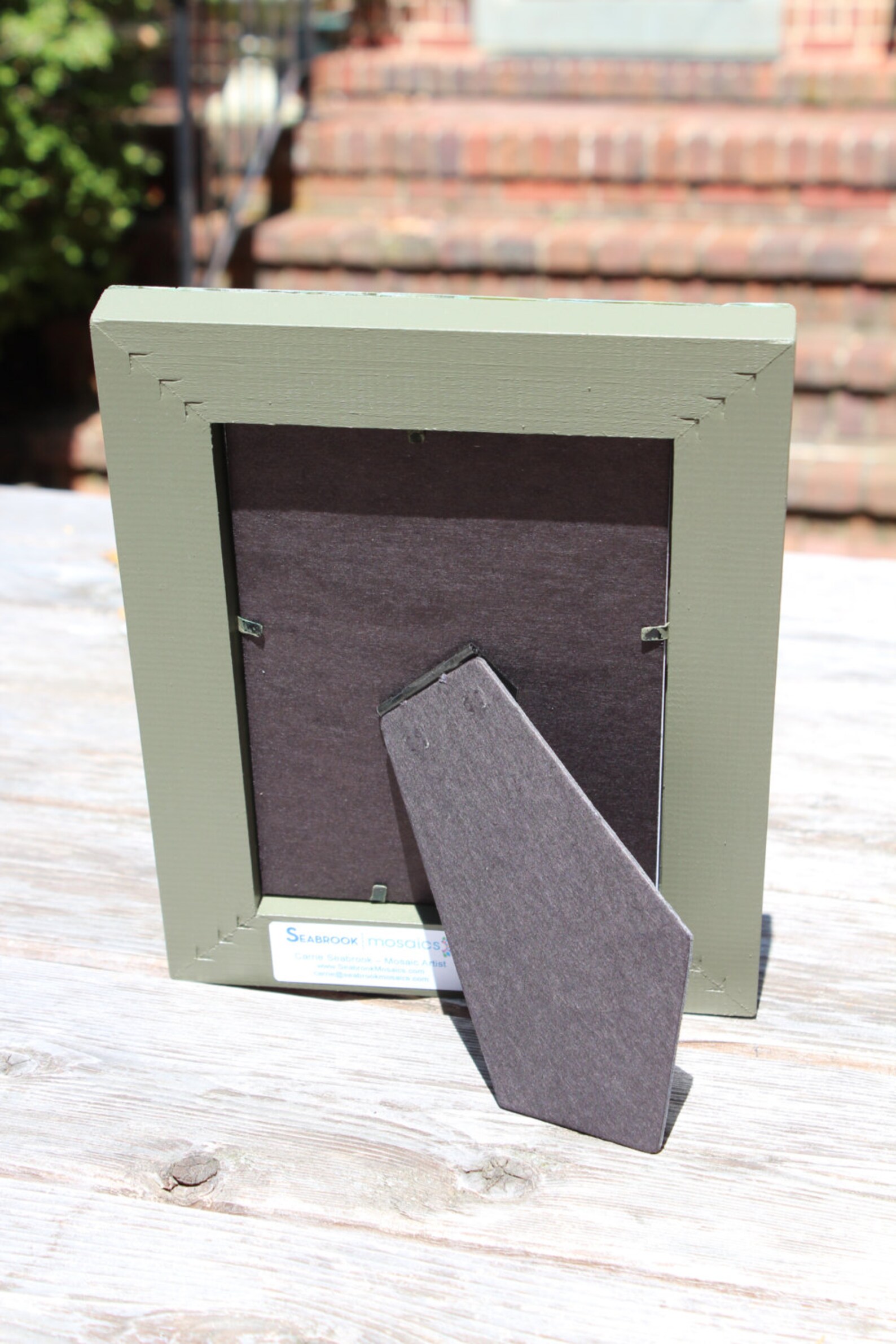 Olive Green - Mosaic Picture Frame - Etsy