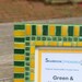 Green & Yellow-gold school Colors Design 1 Mosaic - Etsy