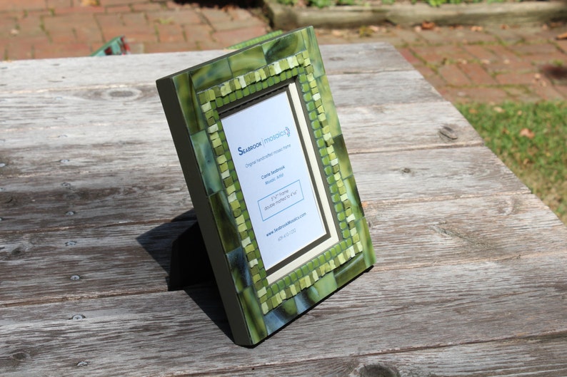 Olive Green - Mosaic Picture Frame - Etsy