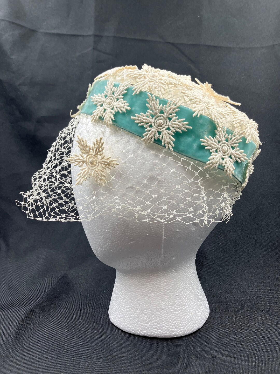 Vintage Original Miss Sally Victor Hat, With Light Blue Velvet Band and ...