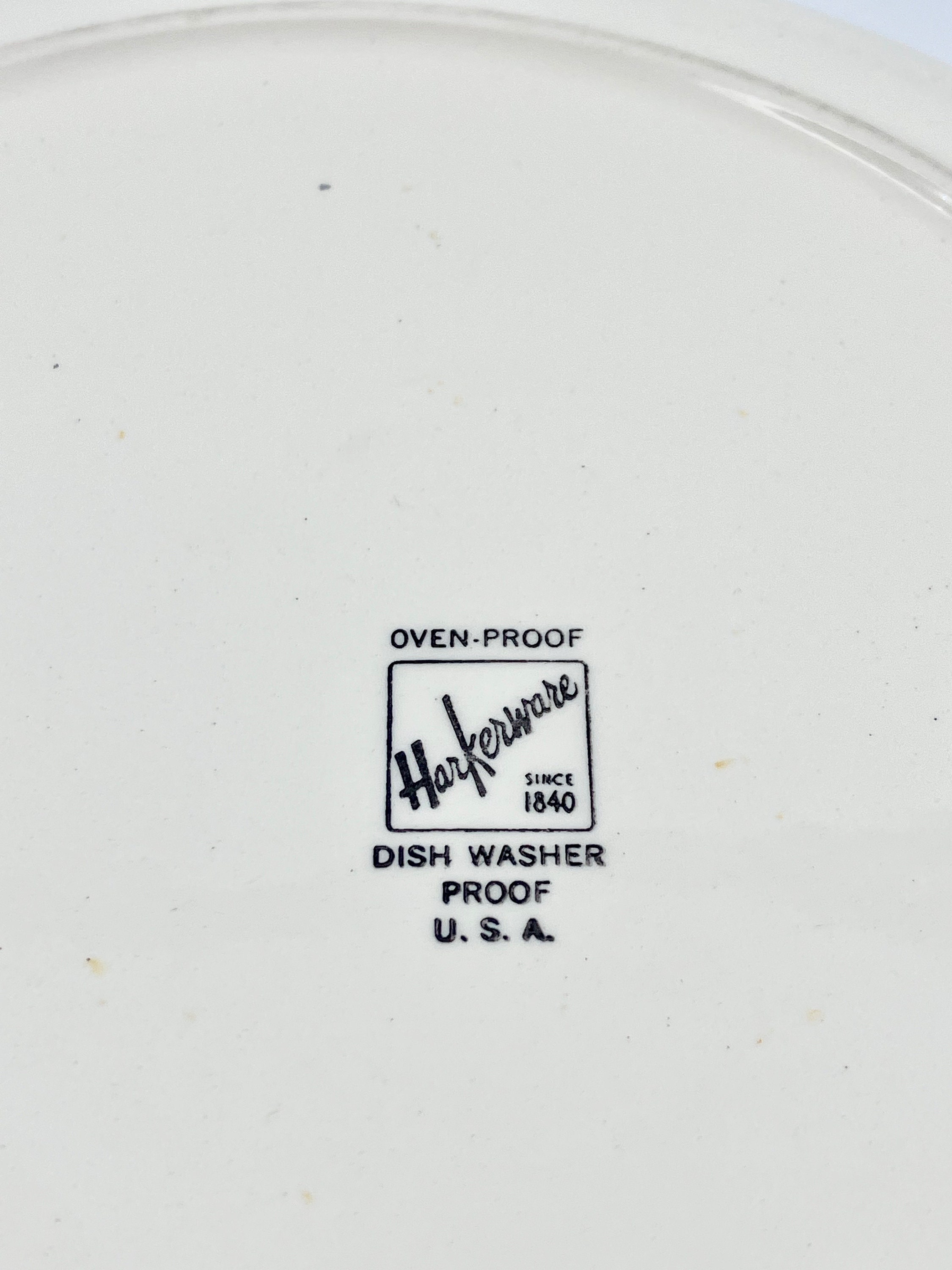 Harkerware 10 Daisy Yellow Stoneware Dinner Plate, With White Impressed ...