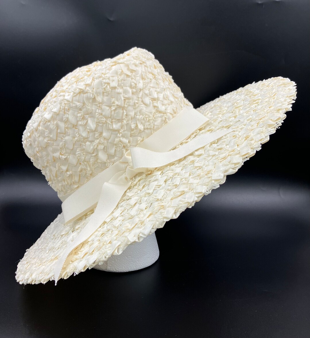 1960s Vintage, French Room Design, Shiny Off-white Cellophane, Wide ...