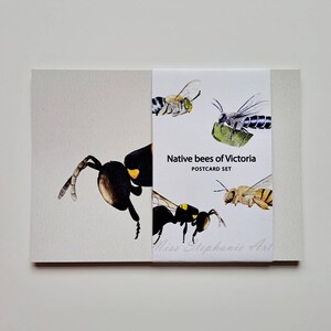 Victorian Bees Postcard | 4 Pack | Mini Prints | Australian Wildlife ...