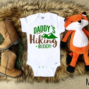 Daddy's hiking buddy Onesie® Baby Onesie® Outdoor | Etsy