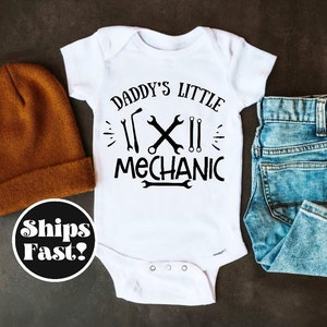 Mechanic Baby Onesie® Daddy's Little Mechanic Baby Shower | Etsy