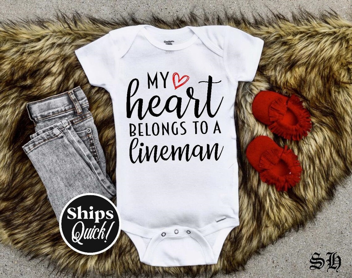 Lineman Baby Onesie® Baby Shower Gift Powerlines Onesie® | Etsy