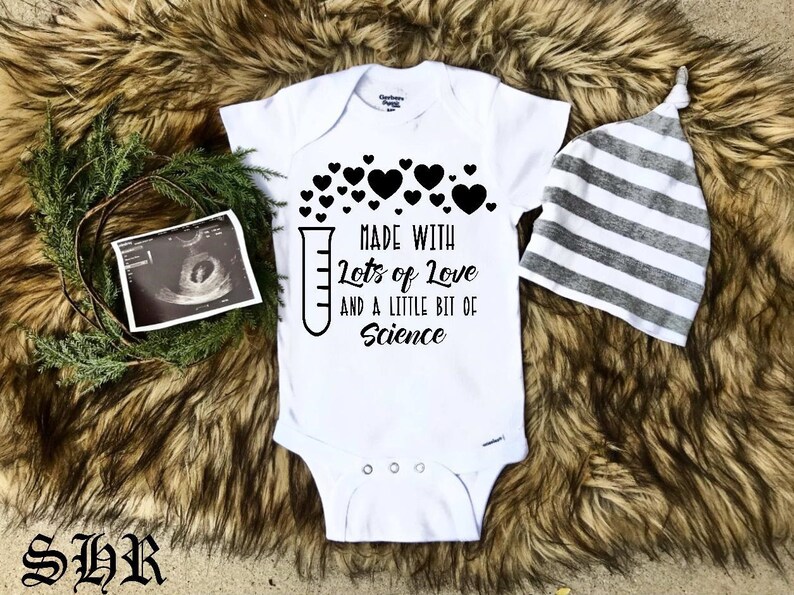 IVF Onesie® Love and Science IVF Baby Onesie® Miracle baby | Etsy