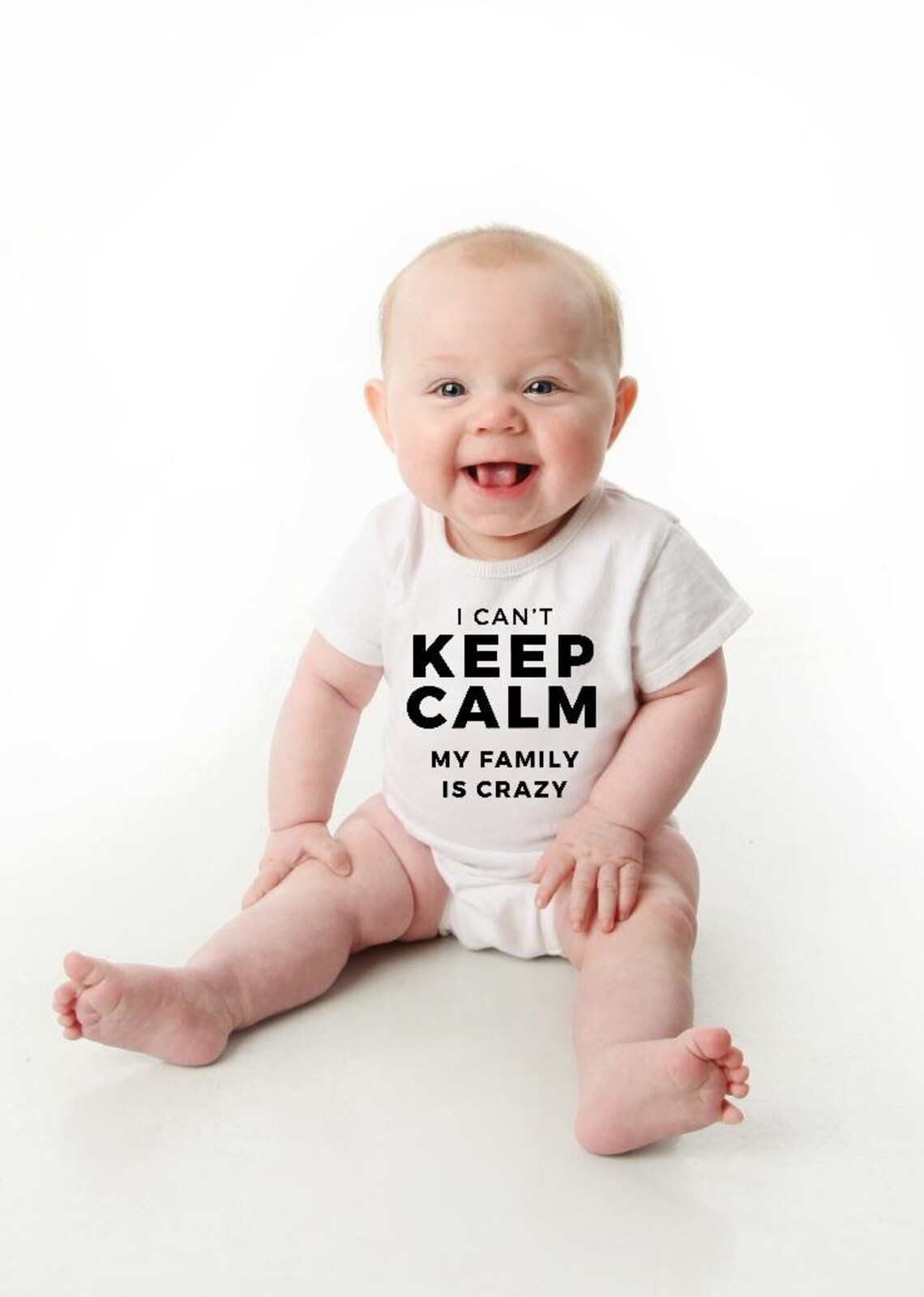 Funny Family Baby Onesie - "i Can't Keep Calm" - Gerber® Organic Cotton ...